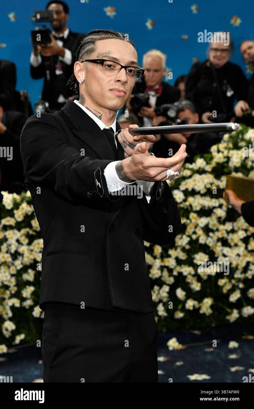 Central Cee attends The Metropolitan Museum of Art's Costume Institute benefit gala celebrating ...