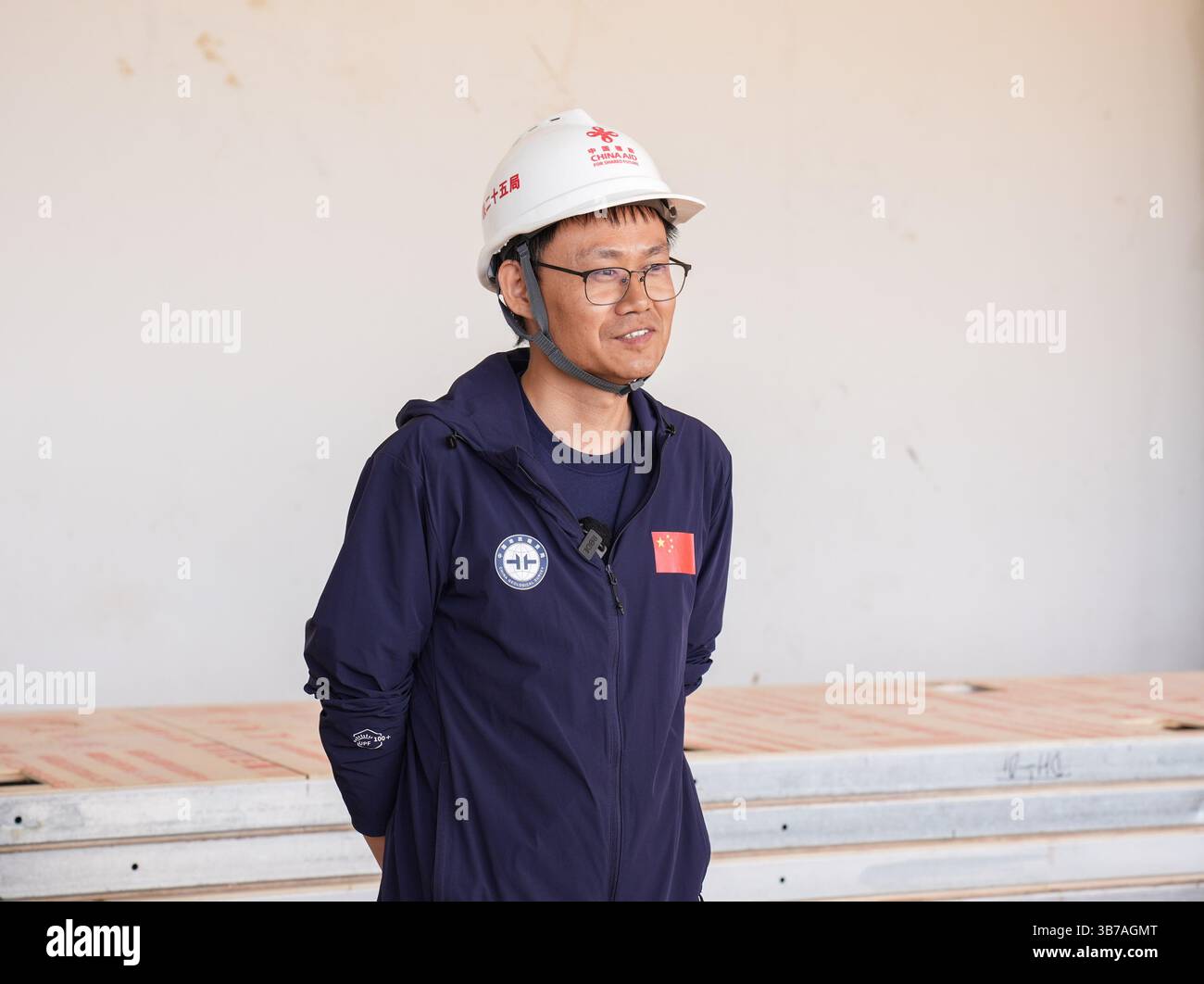 Dar Es Salaam, Tanzania. 26th Apr, 2025. Sun Kai, deputy director of the Southern Africa ...