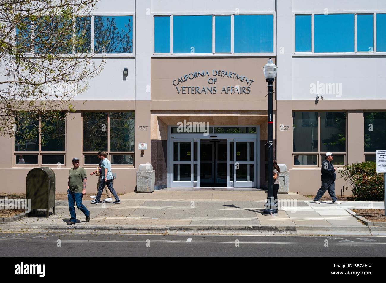 Entrance of the California Department of Veteran Affairs Building Stock ...