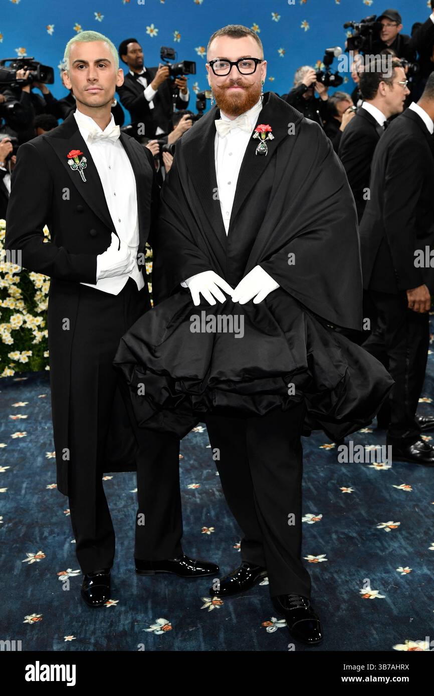 Christian Cowan, left, and Sam Smith attend The Metropolitan Museum of ...