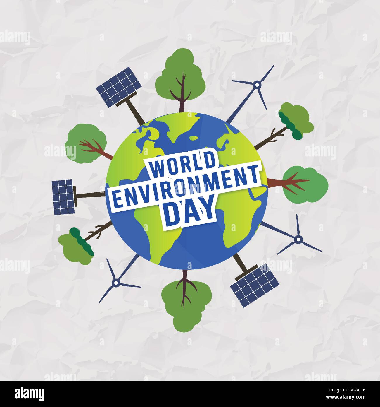 Solar energy panels wind turbines Stock Vector Images - Alamy