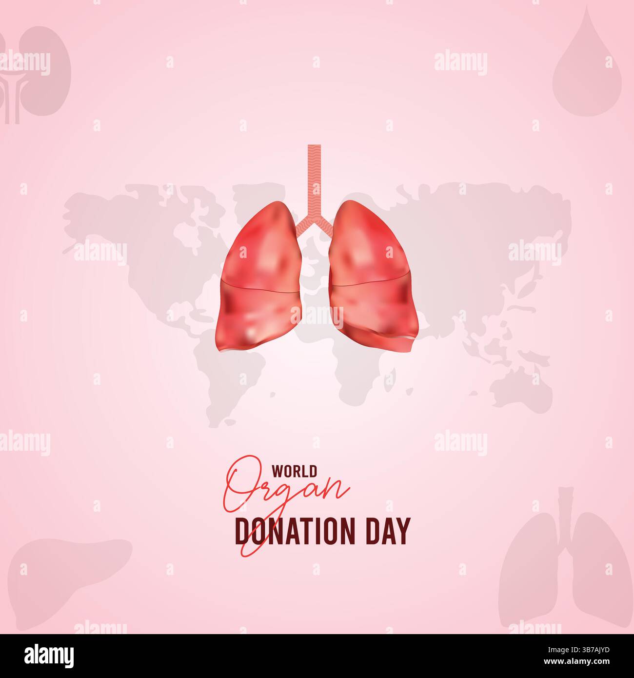 World Organ Donation Day: Saving Lives Through Transplants Stock Vector ...