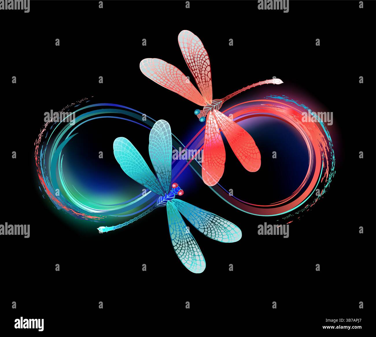 Glowing in dark red Stock Vector Images - Alamy