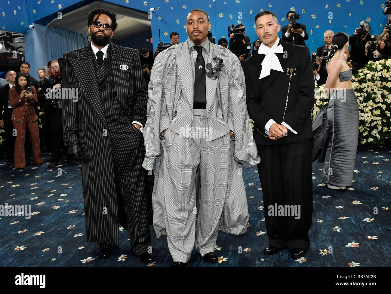 Dao-Yi Chow, from left Justin Jefferson and Maxwell Osborne attend The Metropolitan Museum of ...