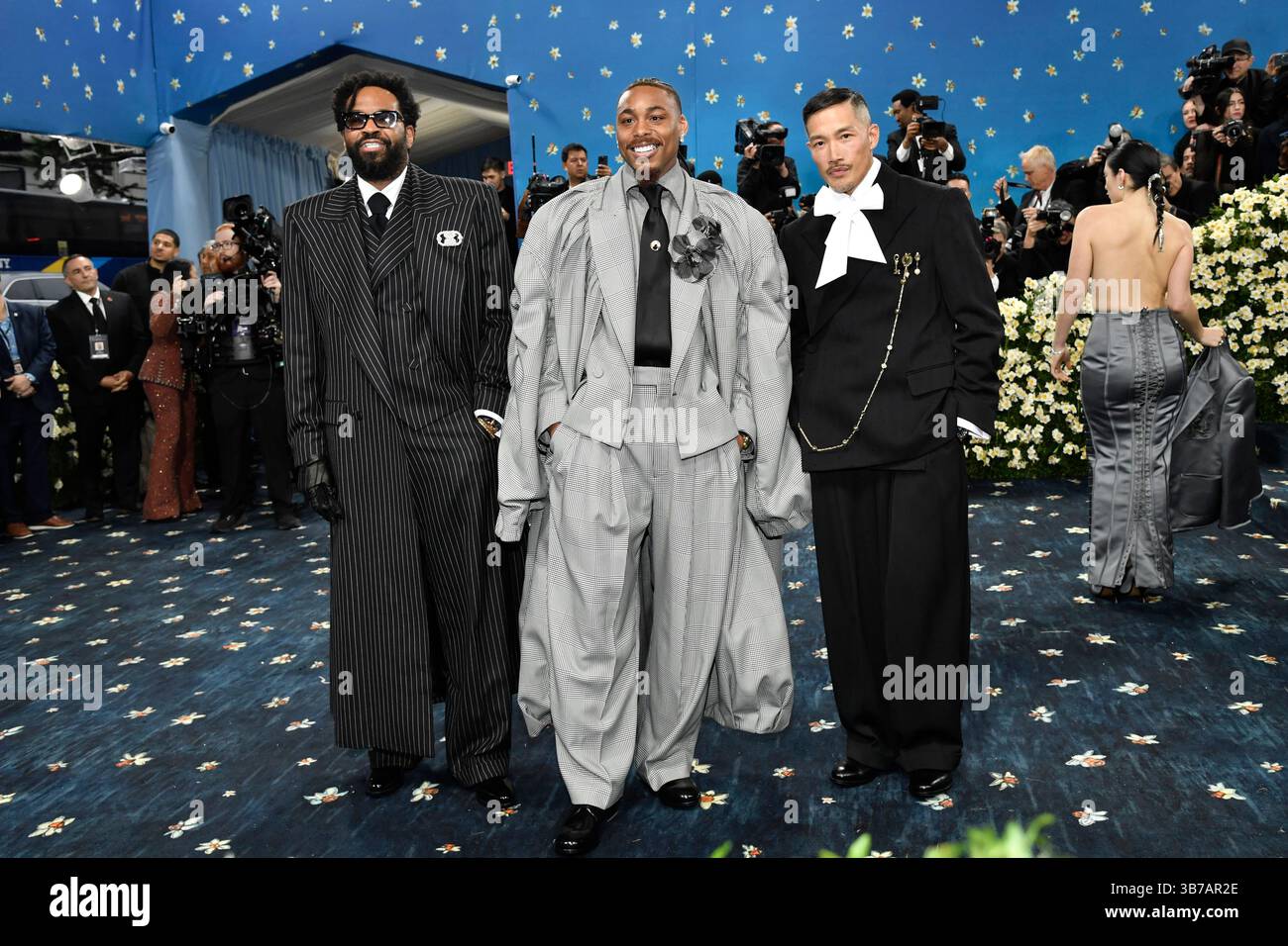 Dao-Yi Chow, from left Justin Jefferson and Maxwell Osborne attend The Metropolitan Museum of ...