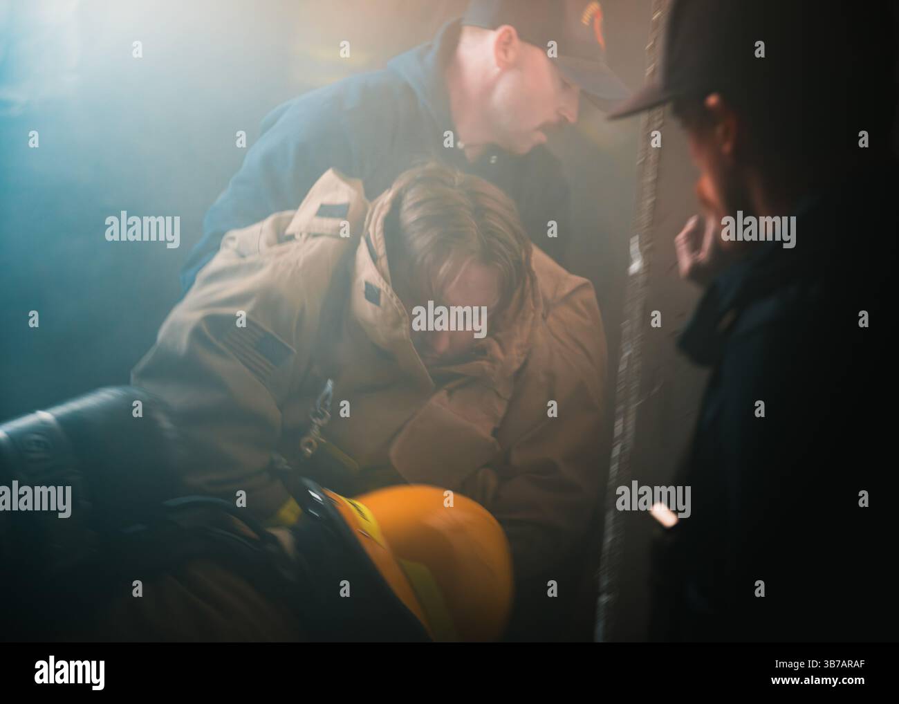Fire training rescuing victims hi-res stock photography and images - Alamy