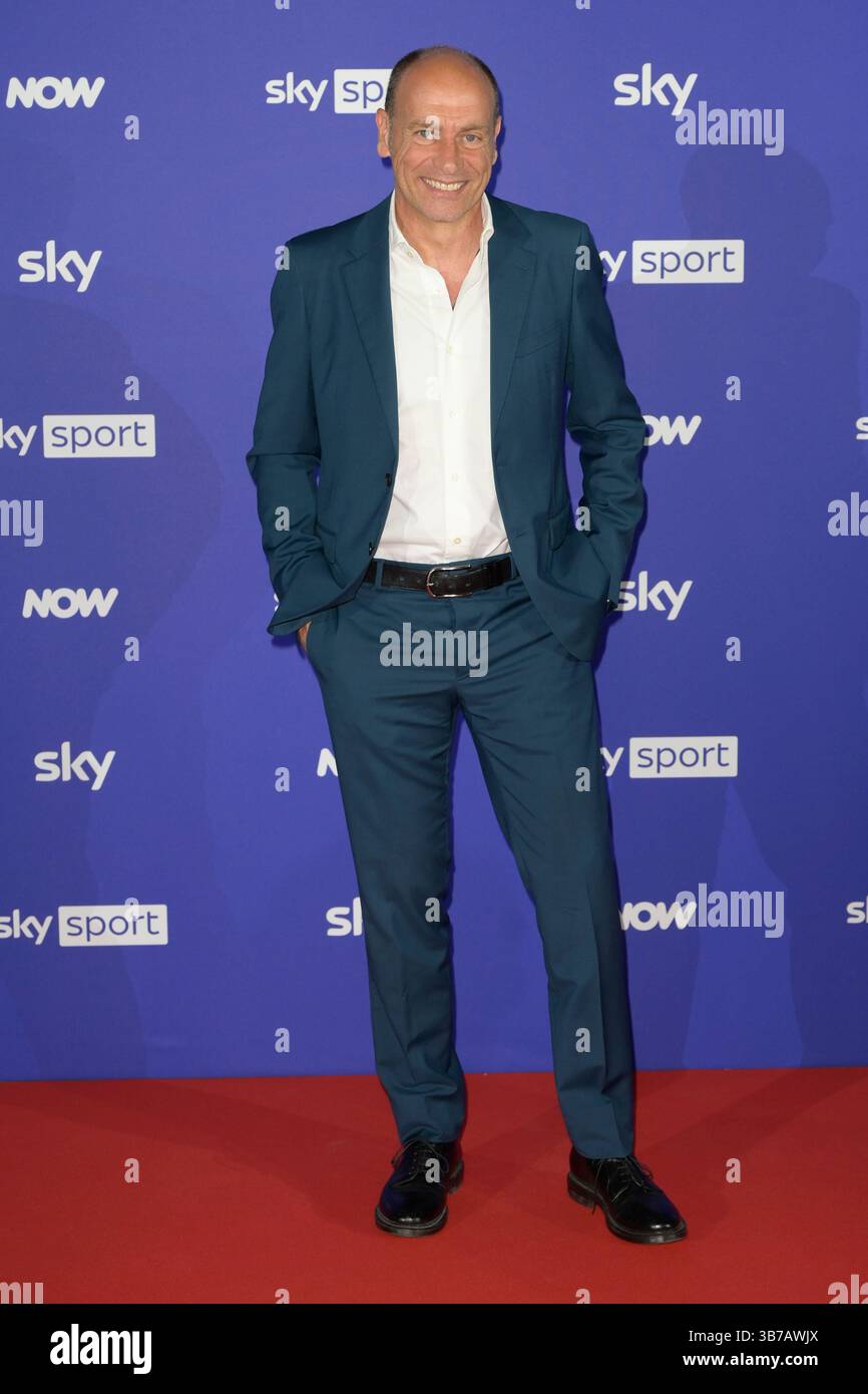 Luca Marchegiani attends the red carpet of Sky event "Il tennis e l ...