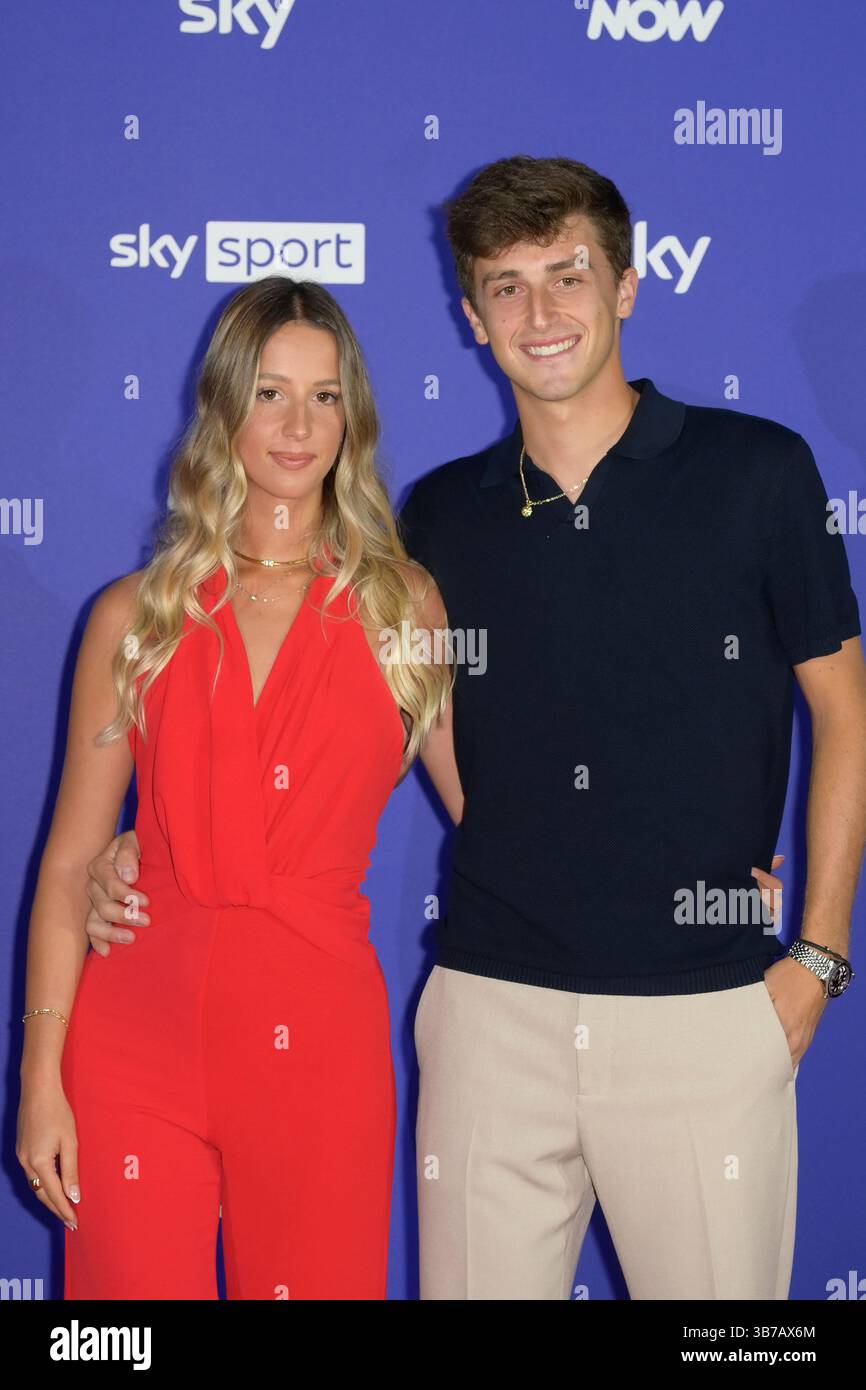 Rome, Italy. 05th May, 2025. Marta (l) and Luca Nardi (r) attend the ...