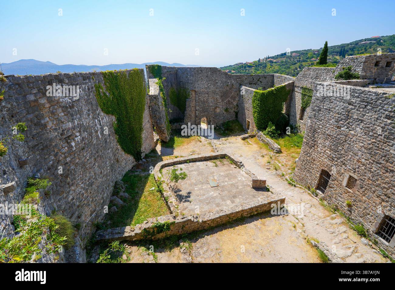Citadel of Stari grad Bar (Old Town of Bar), an ancient walled city ...