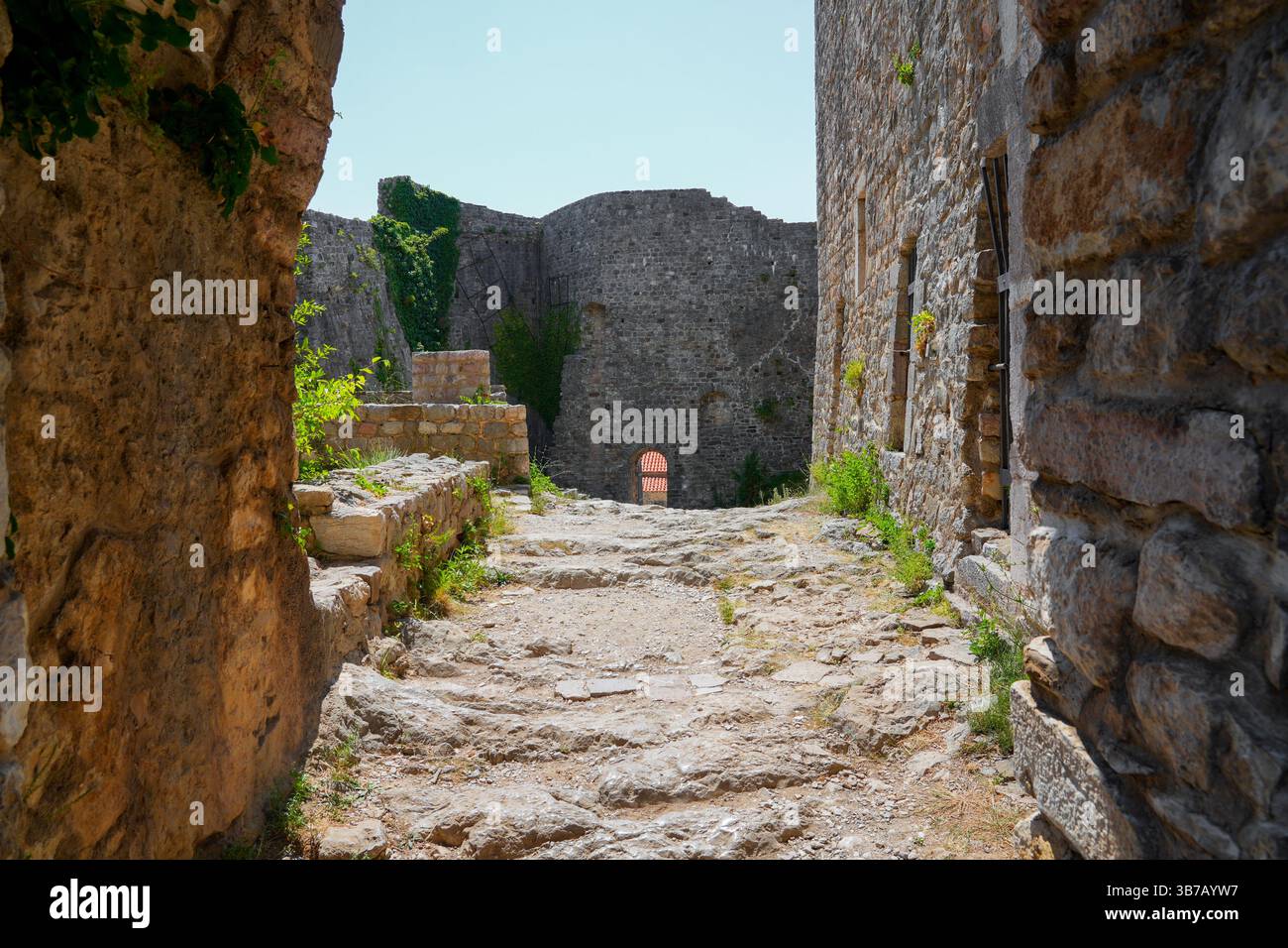 Citadel of Stari grad Bar (Old Town of Bar), an ancient walled city ...