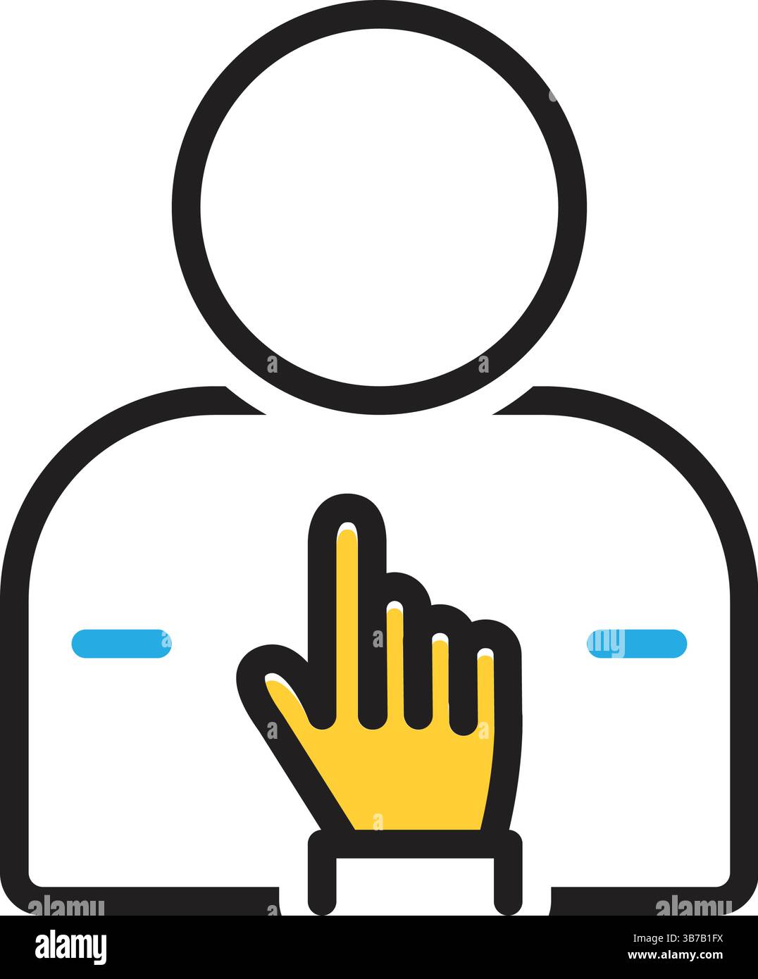 Icon for himself,indicate Stock Vector Image & Art - Alamy