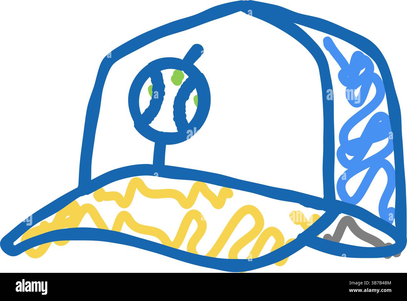 cap tennis player icon doodle illustration Stock Vector Image & Art - Alamy