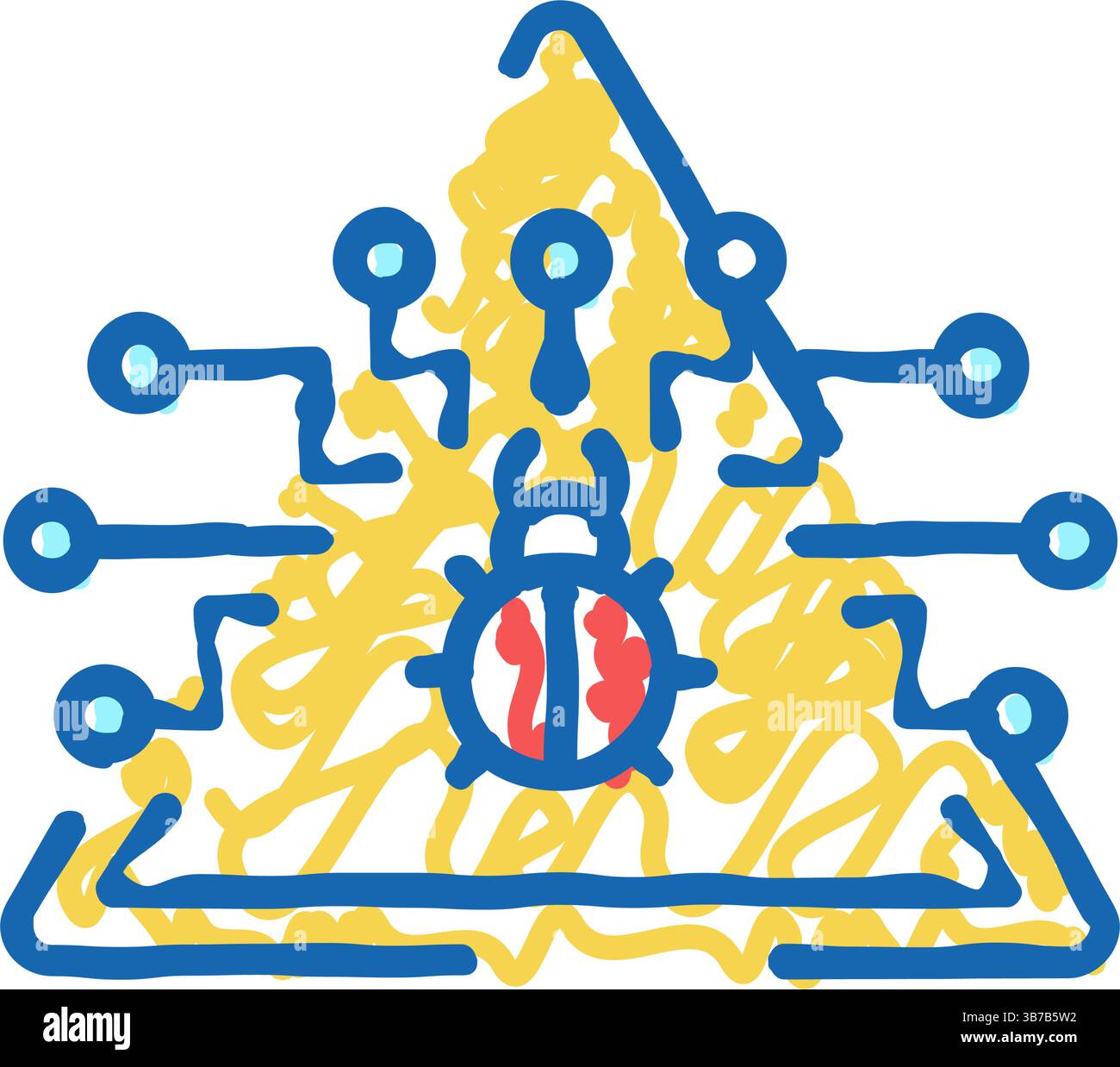 defense data base icon doodle illustration Stock Vector Image & Art - Alamy