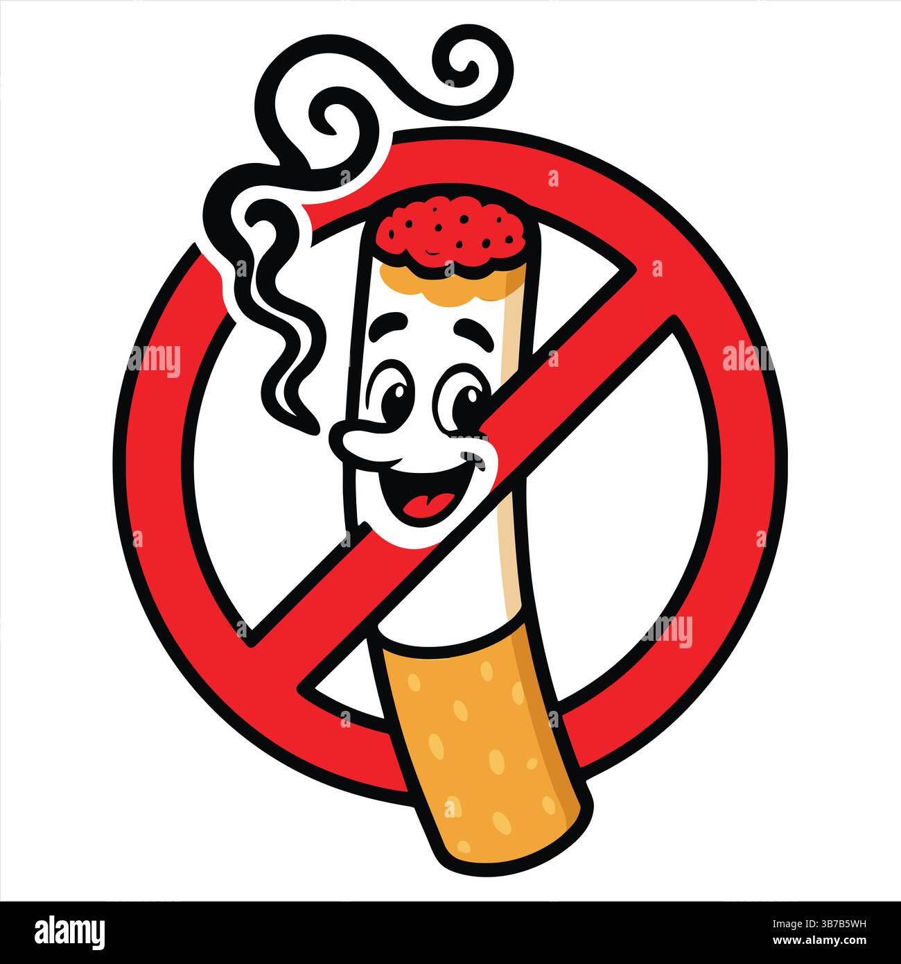 No smoking cartoon hi-res stock photography and images - Alamy