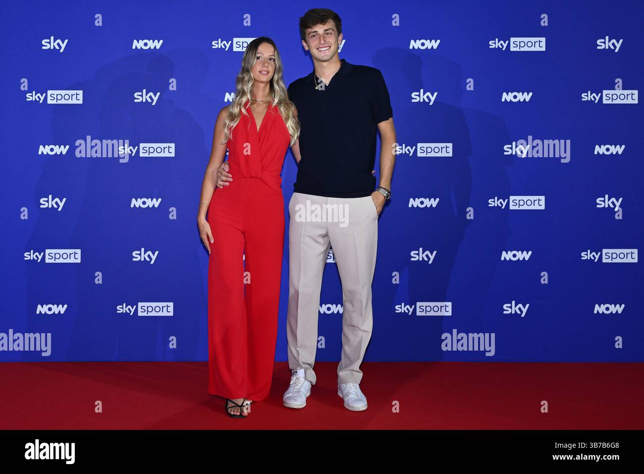 Marta Carruozzo and Luca Nardi attend the photocall ''Il Tennis e l ...