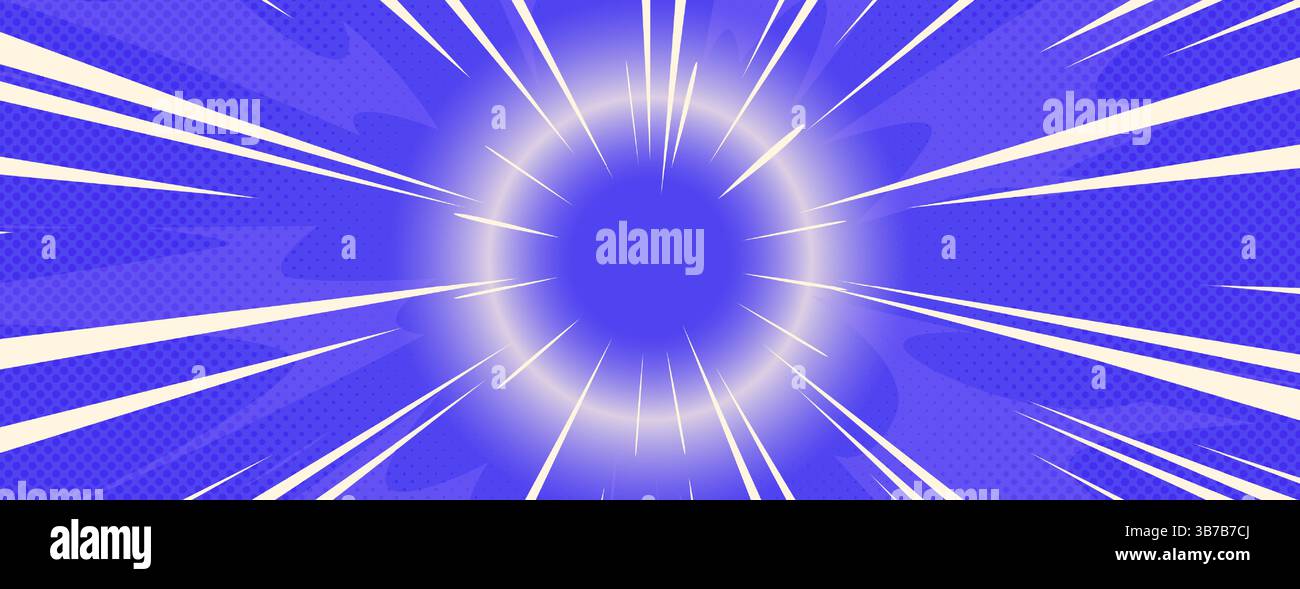 Powerful anime explosion effect - dynamic radial lines burst from ...