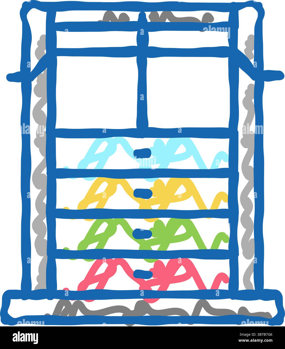 weight training apparatus icon doodle illustration Stock Vector Image ...