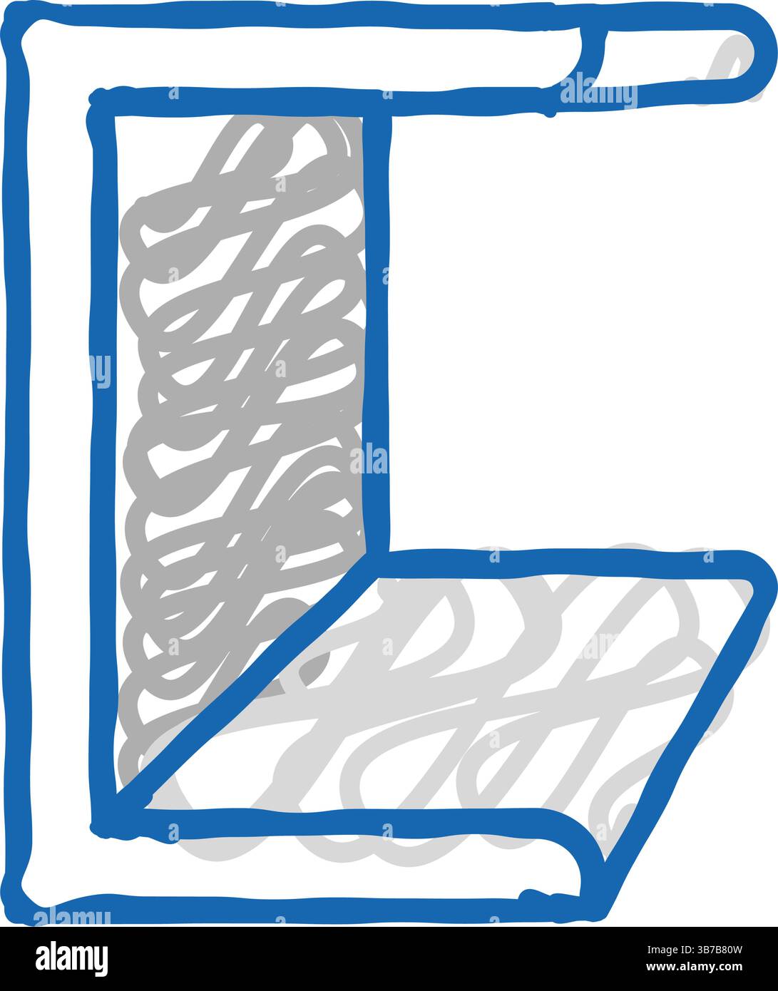 channel metal profile icon doodle illustration Stock Vector Image & Art ...