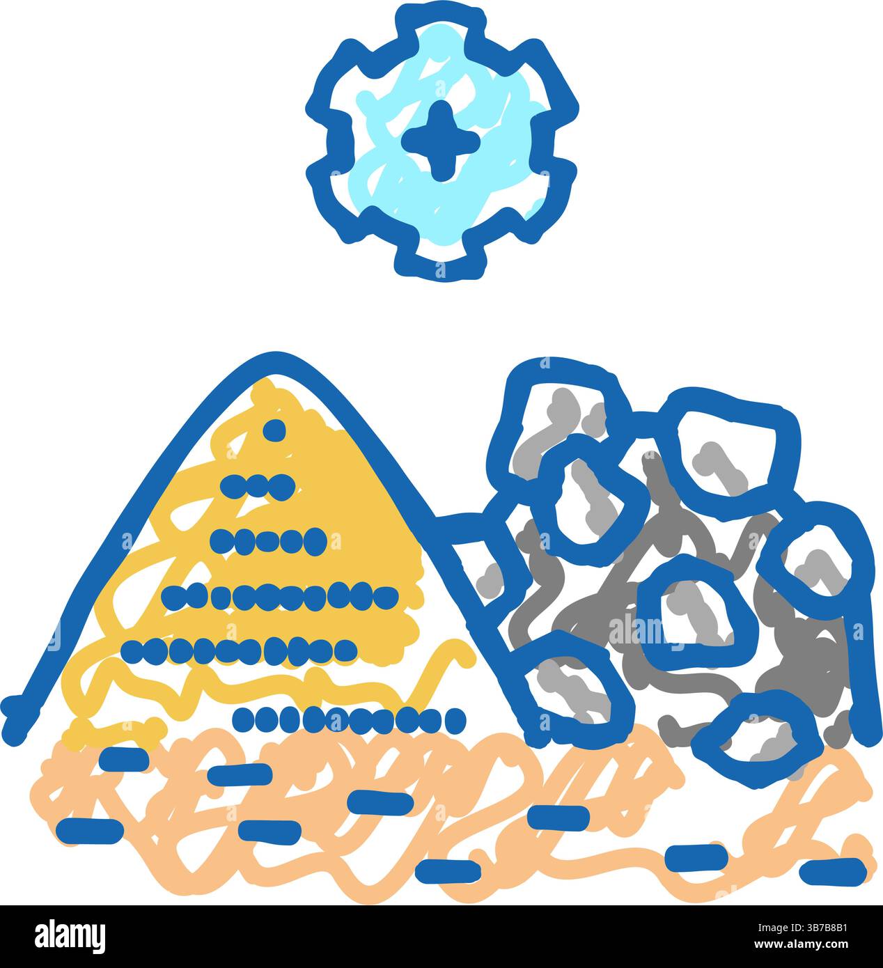mining processing icon doodle illustration Stock Vector Image & Art - Alamy