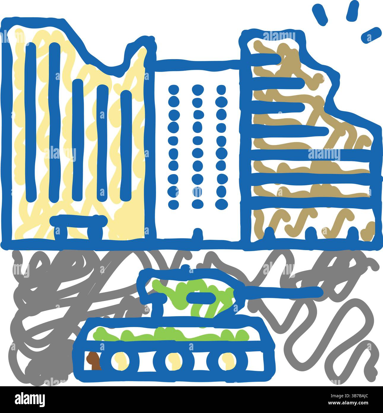 war destruction icon doodle illustration Stock Vector Image & Art - Alamy