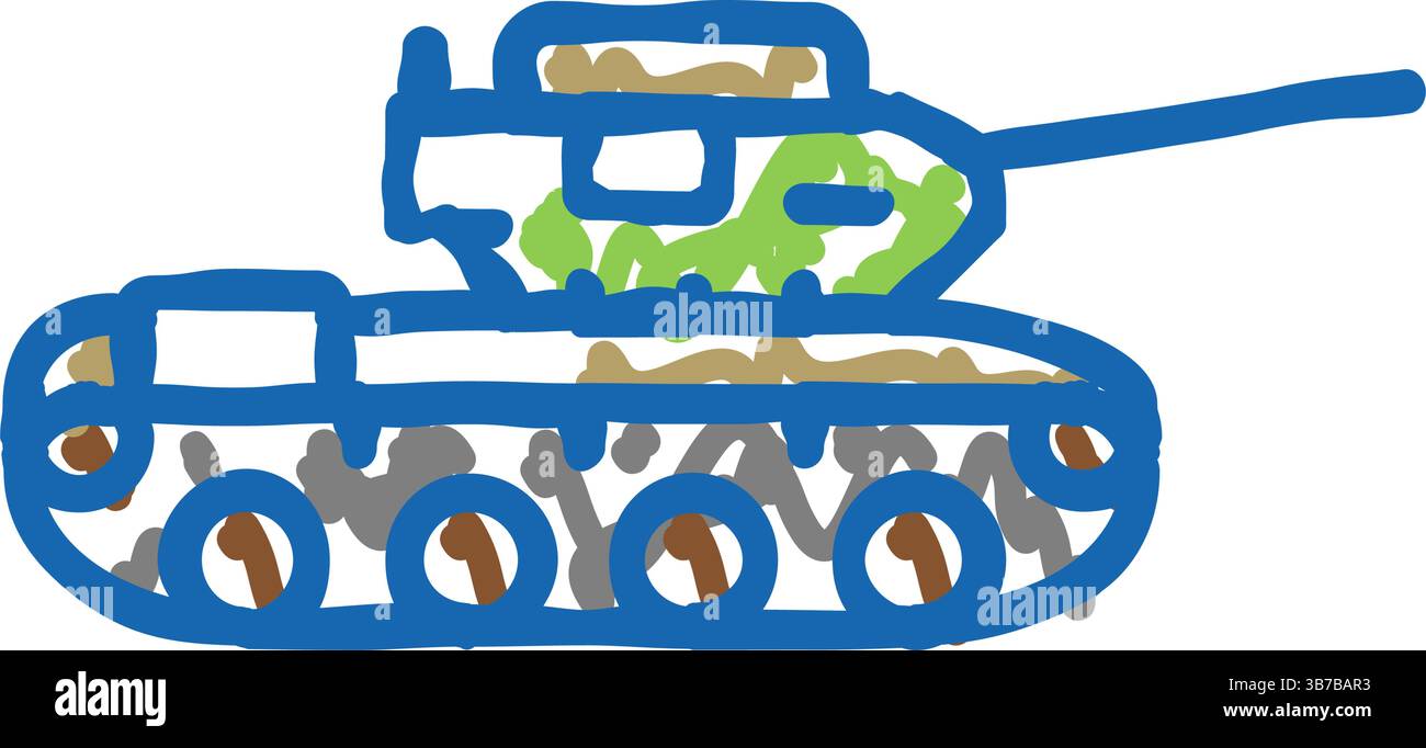 tank machine icon doodle illustration Stock Vector Image & Art - Alamy