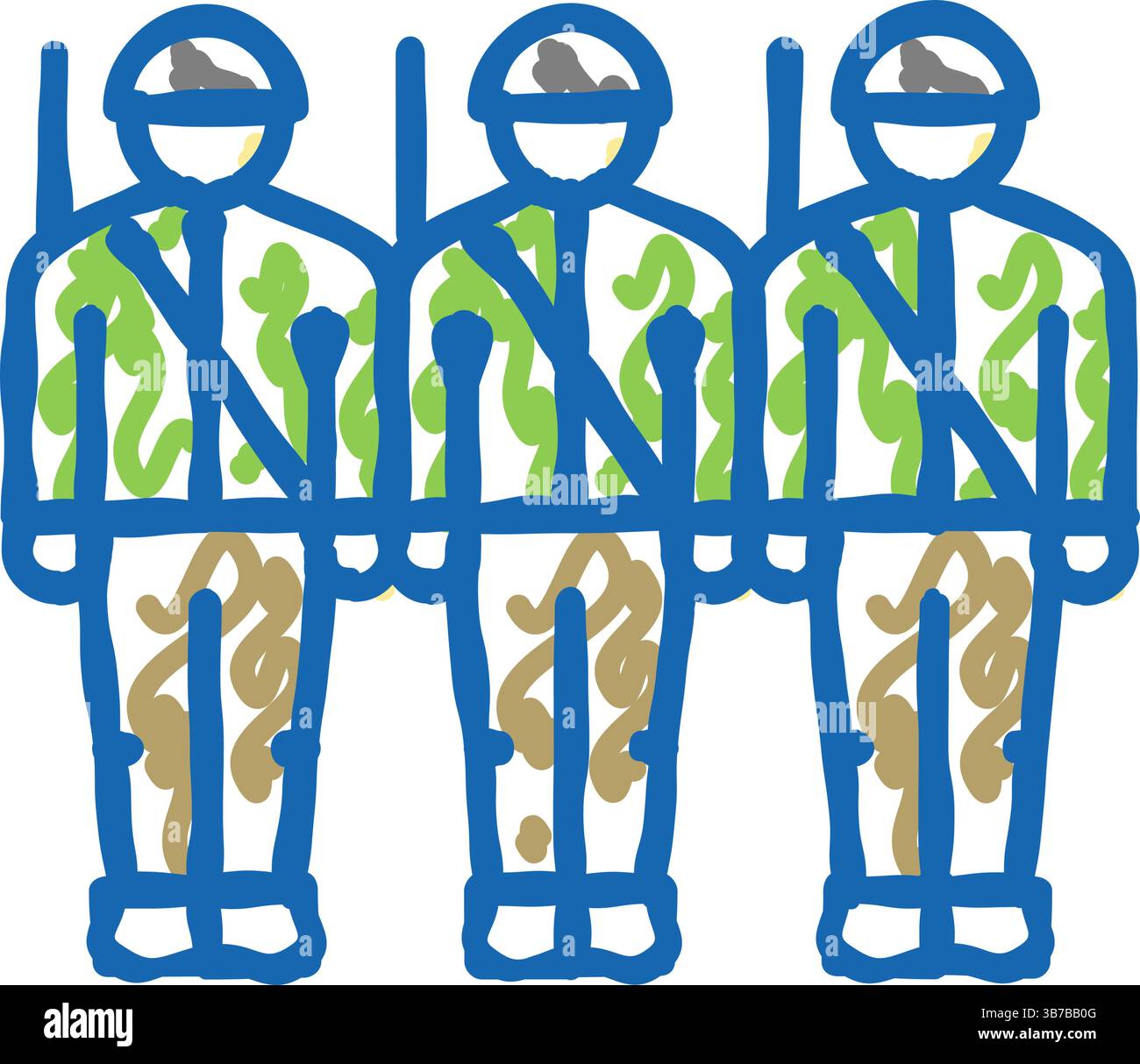 army soldiers icon doodle illustration Stock Vector Image & Art - Alamy