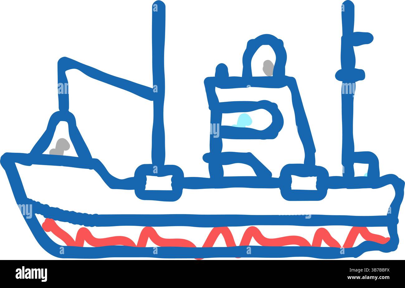 Catamaran fishing boat Cut Out Stock Images & Pictures - Alamy