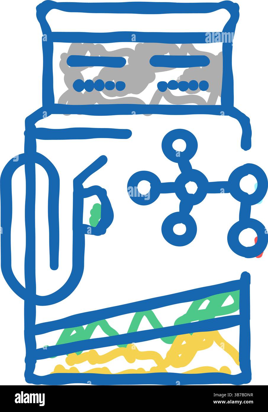 methanol gas station icon doodle illustration Stock Vector Image & Art ...