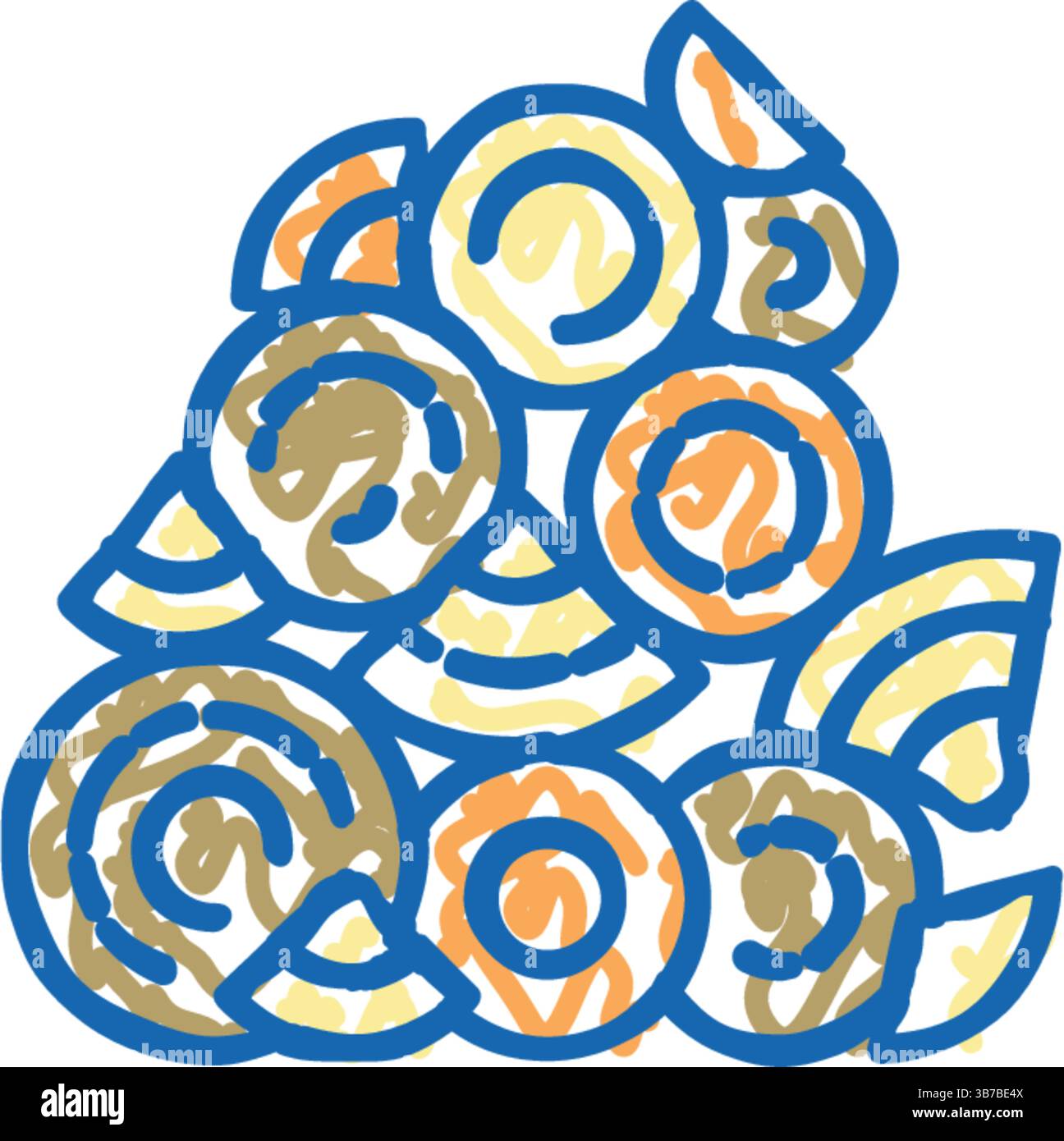 fuel wood icon doodle illustration Stock Vector Image & Art - Alamy