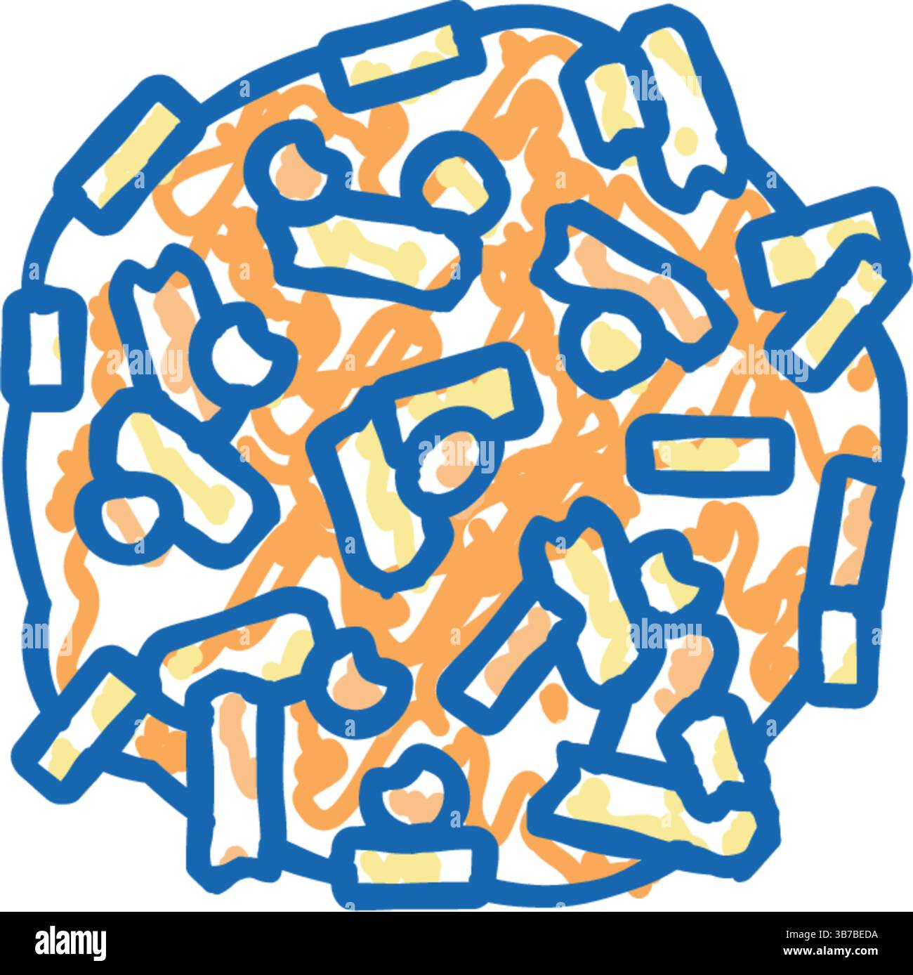 wood pellets icon doodle illustration Stock Vector Image & Art - Alamy