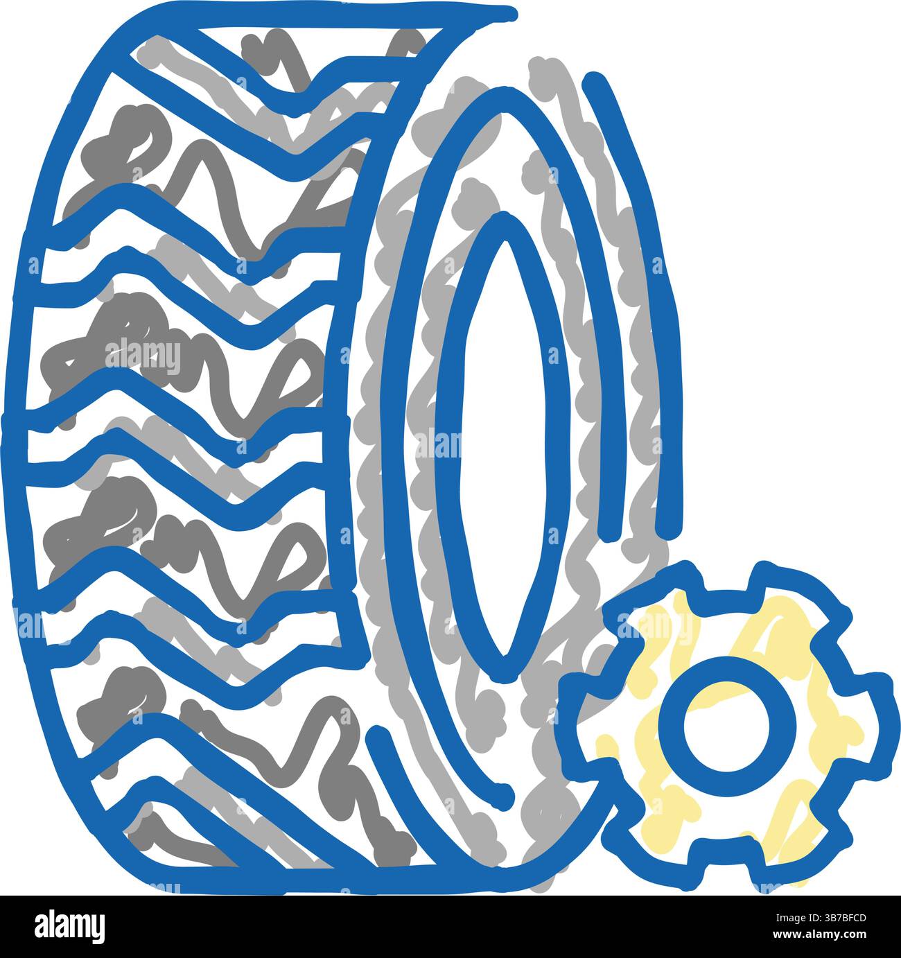 industrial tires icon doodle illustration Stock Vector Image & Art - Alamy