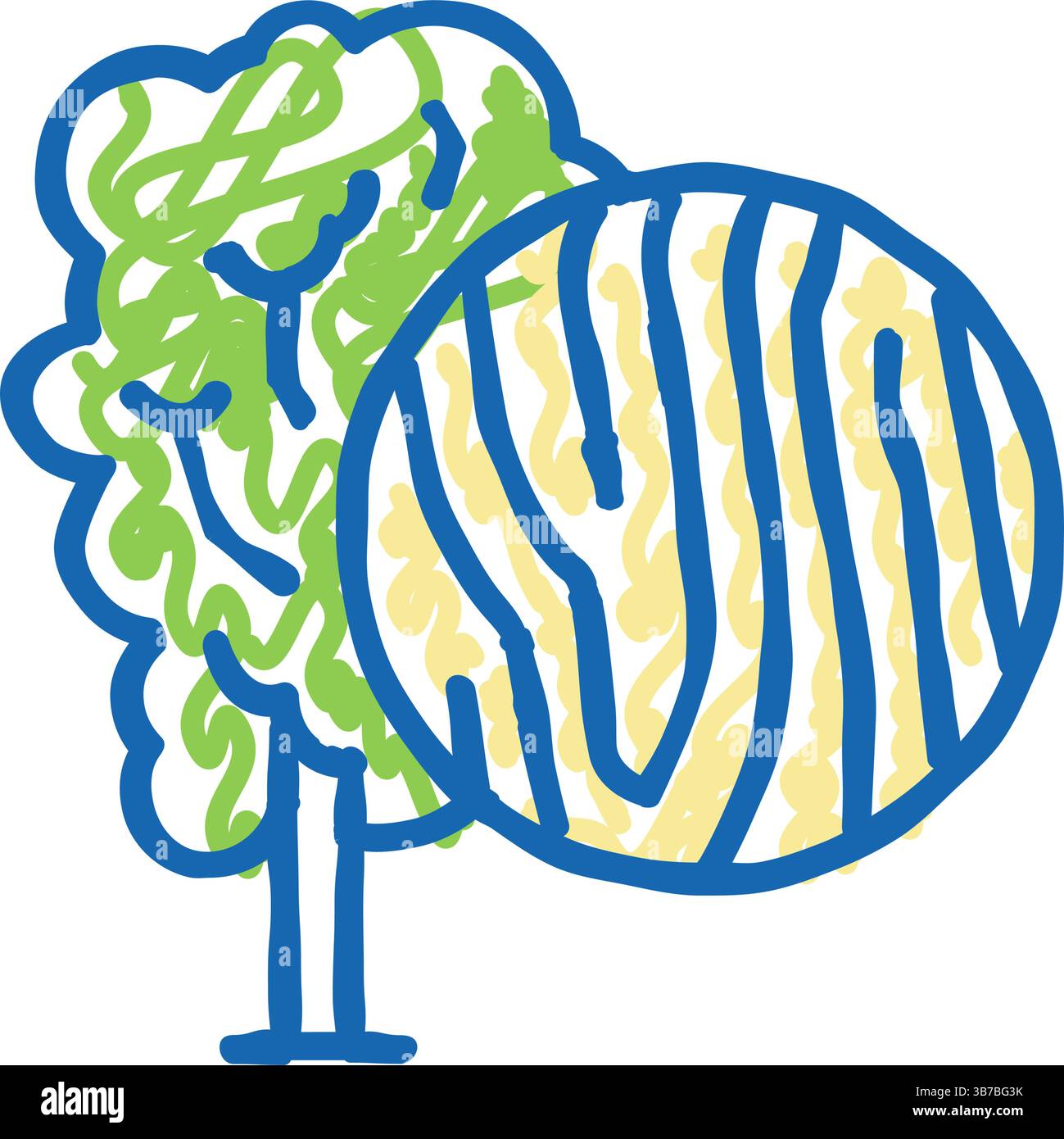 birch wood icon doodle illustration Stock Vector Image & Art - Alamy