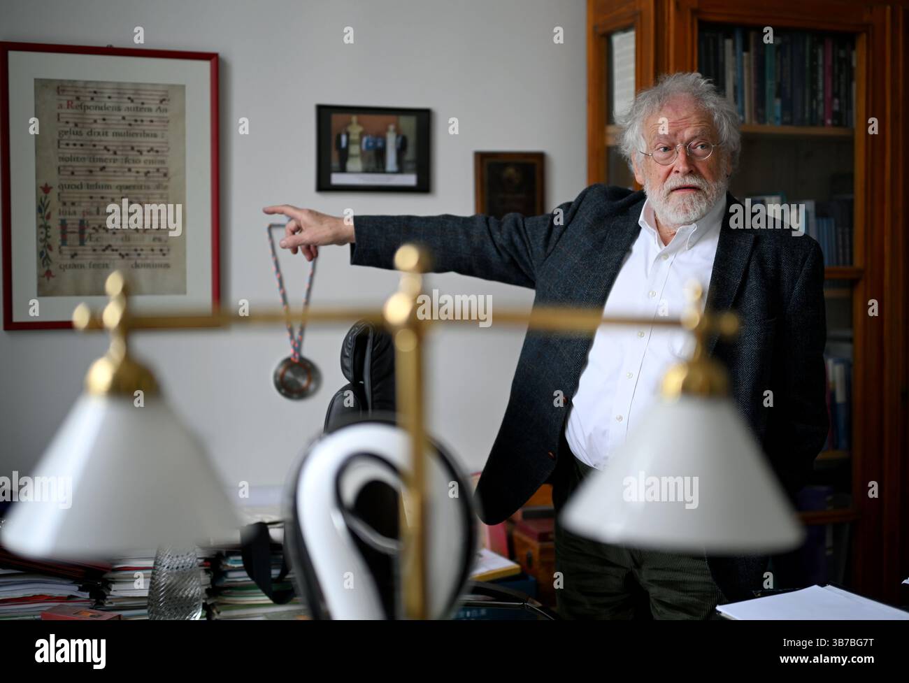 Nobel Prize winner in physics Anton Zeilinger during an interview with ...