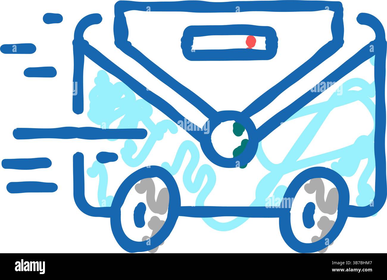 express mail icon doodle illustration Stock Vector Image & Art - Alamy