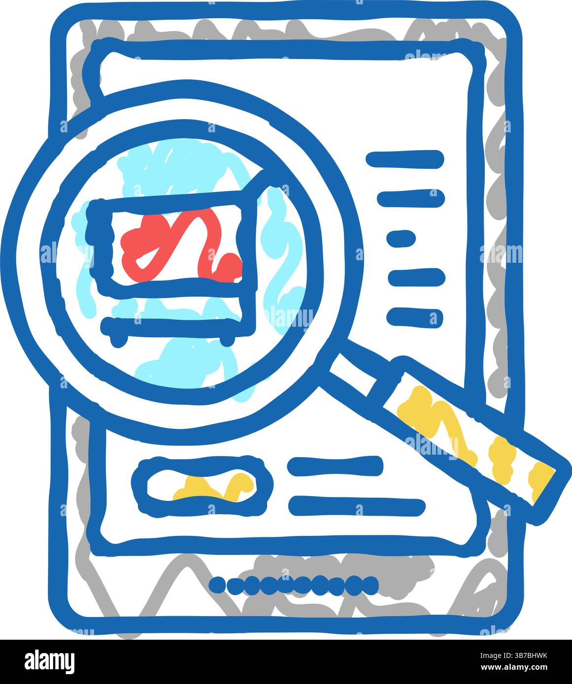 product research icon doodle illustration Stock Vector Image & Art - Alamy