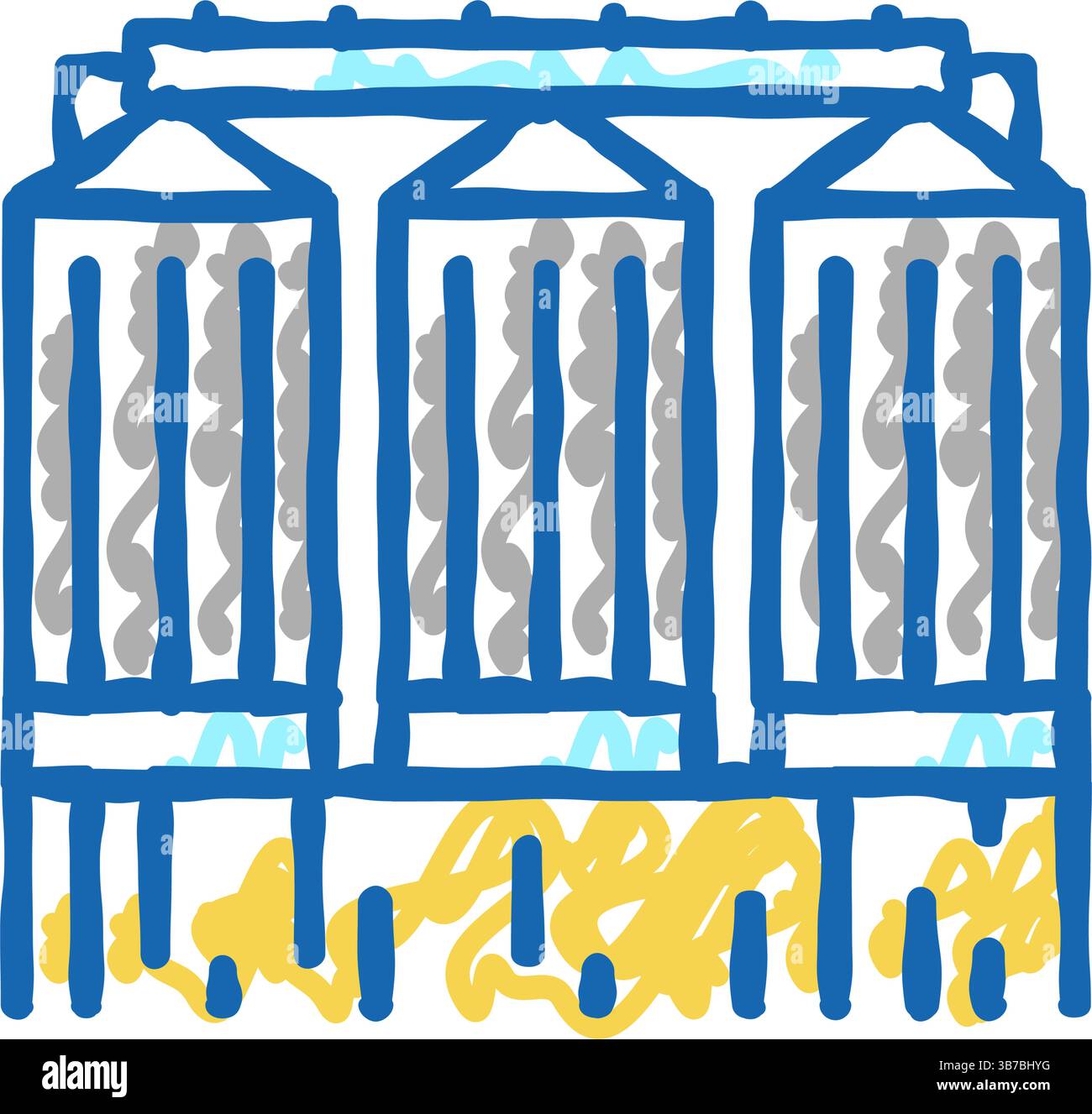 grain storage icon doodle illustration Stock Vector Image & Art - Alamy