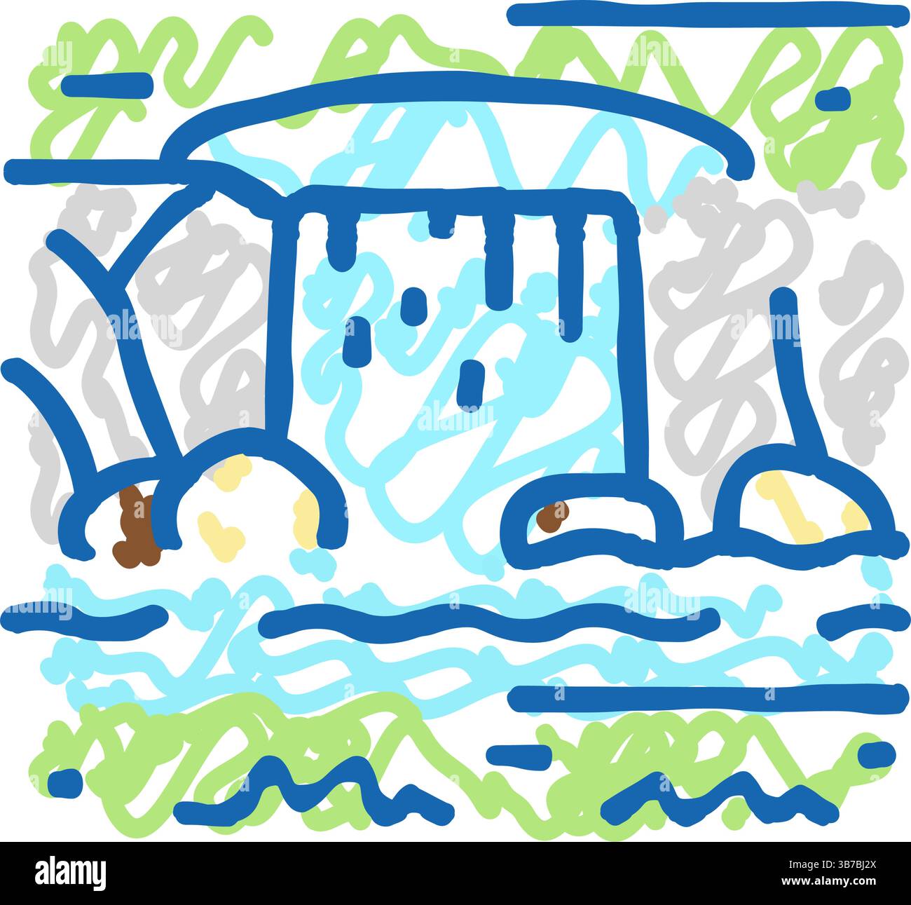 water features icon doodle illustration Stock Vector Image & Art - Alamy