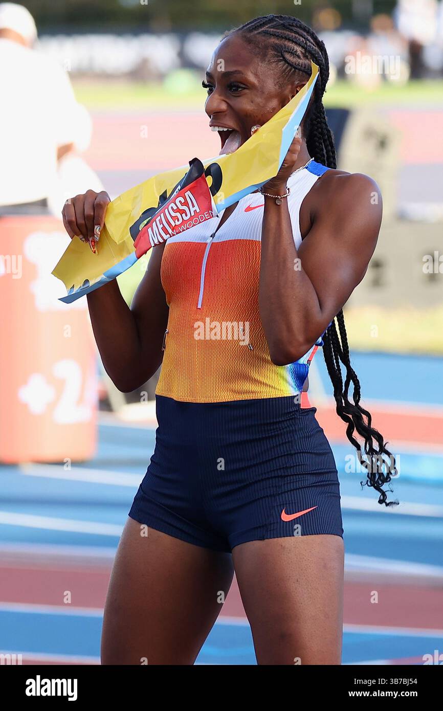 Miramar, United States. 03rd May, 2025. Melissa Jefferson-Wooden of the ...