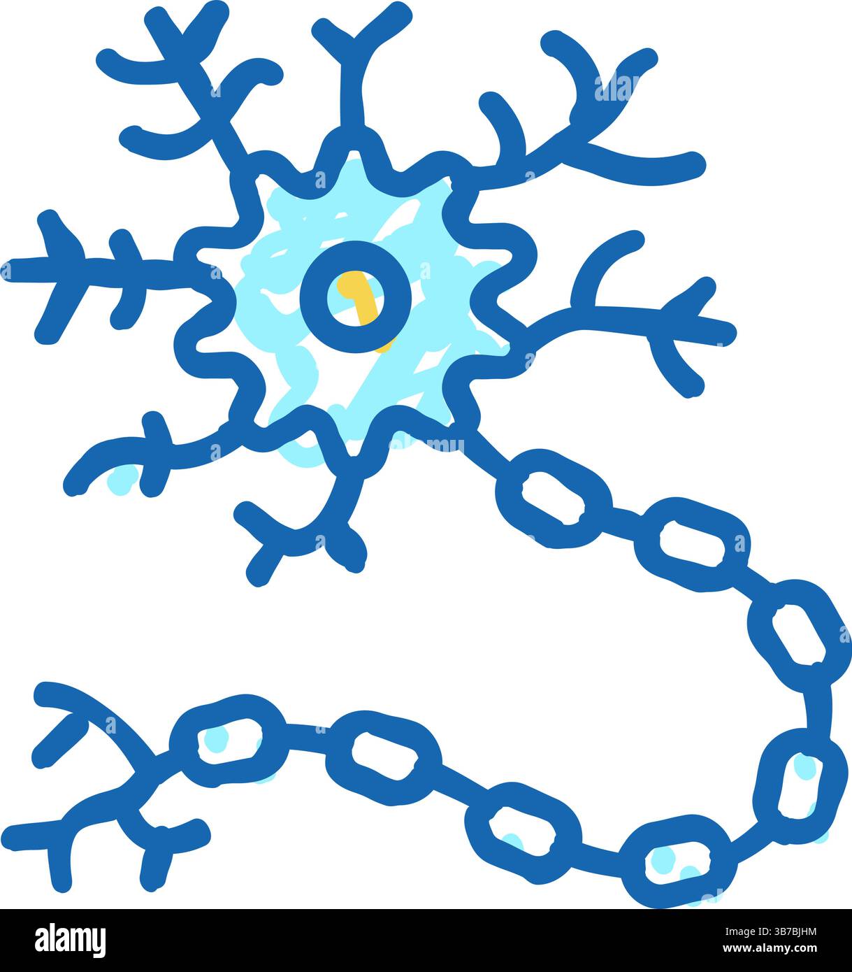 neuron human icon doodle illustration Stock Vector Image & Art - Alamy