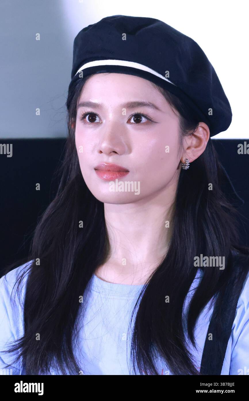 Chinese actress Zhang Jingyi attends an activity in Beijing, China, 29 April, 2025 Stock Photo ...