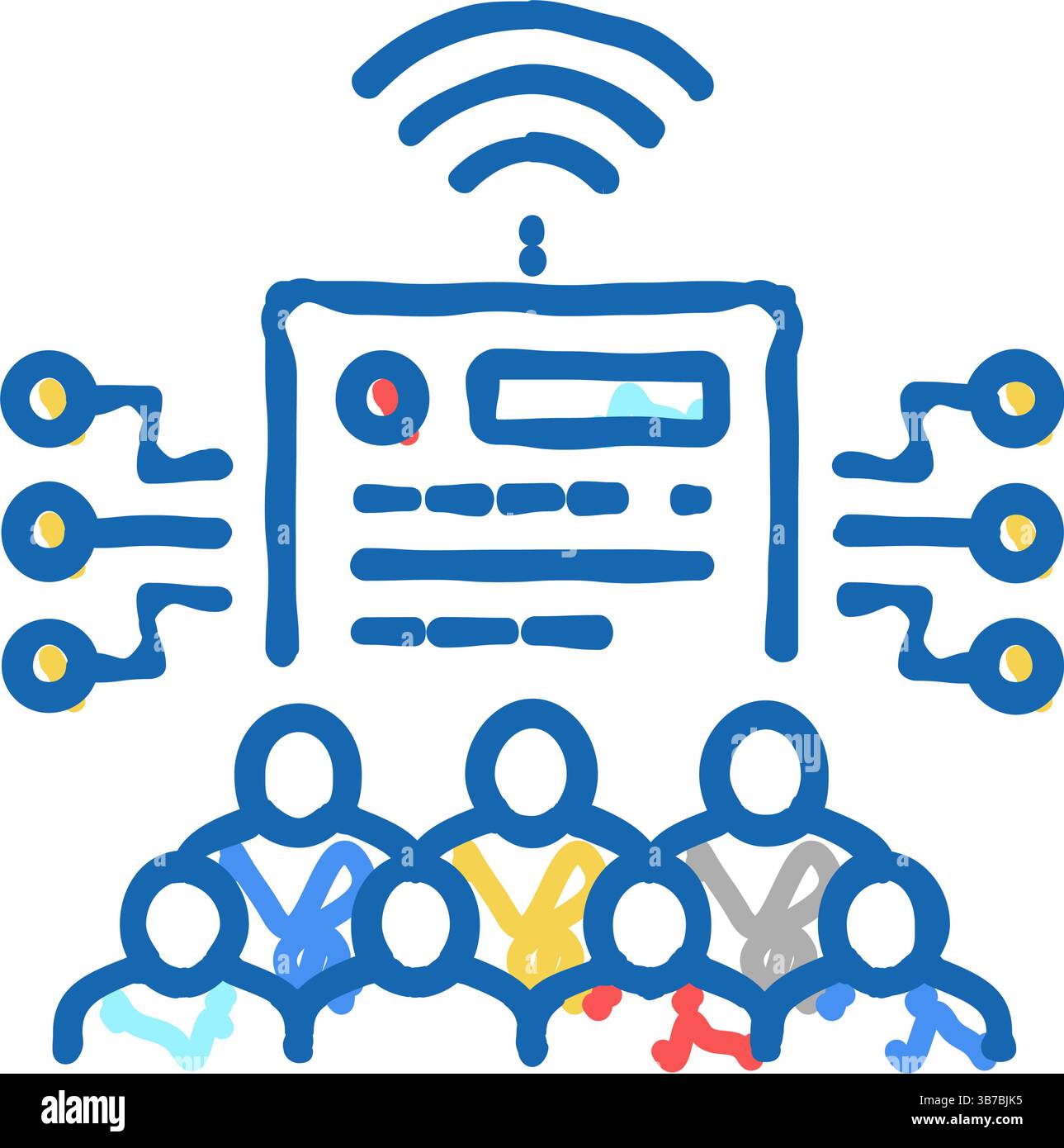 social seeding icon doodle illustration Stock Vector Image & Art - Alamy