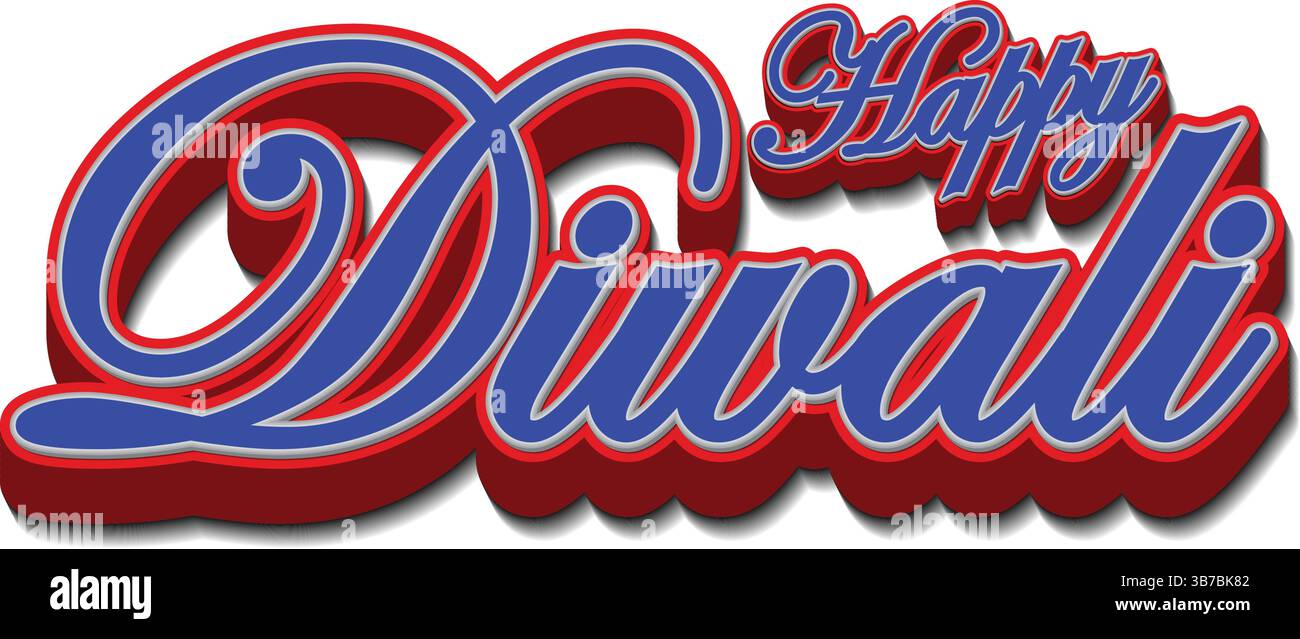 3D font icon of Happy Diwali, easily editable icon for your design ...