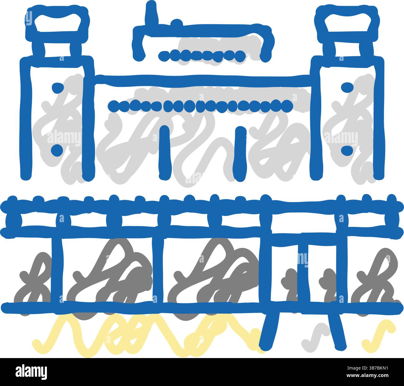 prison building icon doodle illustration Stock Vector Image & Art - Alamy