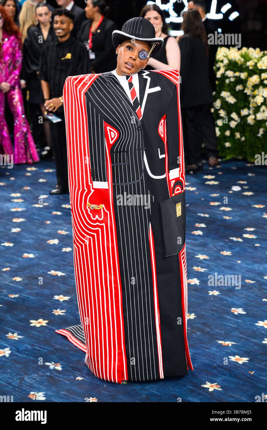 New York, USA. 5 May 2025. Janelle Monáe attending the Metropolitan ...