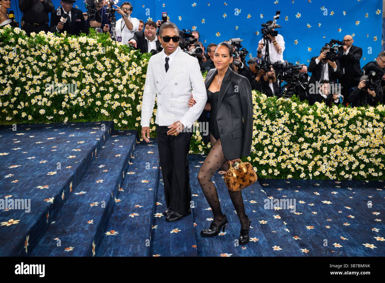 New York, USA. 5 May 2025. Pharrell Williams and Helen Lasichanh ...