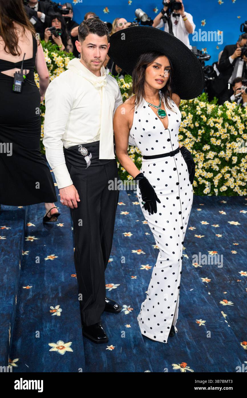 New York, USA. 5 May 2025. JNick Jonas and Priyanka Chopra attending ...