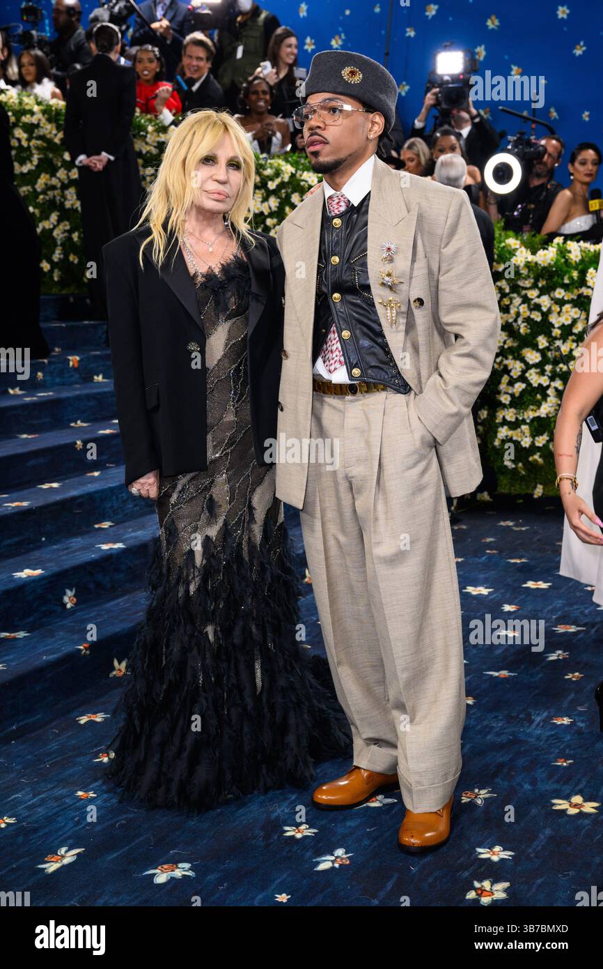 New York, USA. 5 May 2025. JDonatella Versace and Chance the Rapper ...