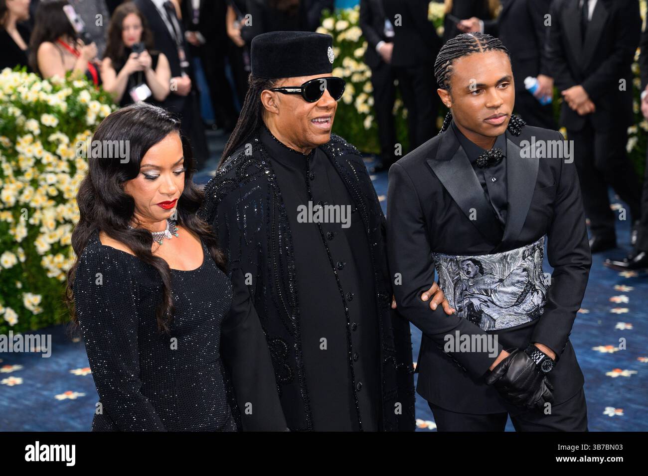 New York, USA. 5 May 2025. J(left to right) Tomeeka Robyn Bracy, Stevie ...