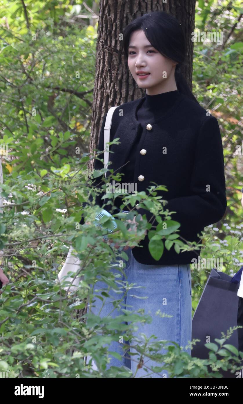 Chinese actress Lu Yuxiao appears in Shanghai, China, 3 May, 2025 Stock ...