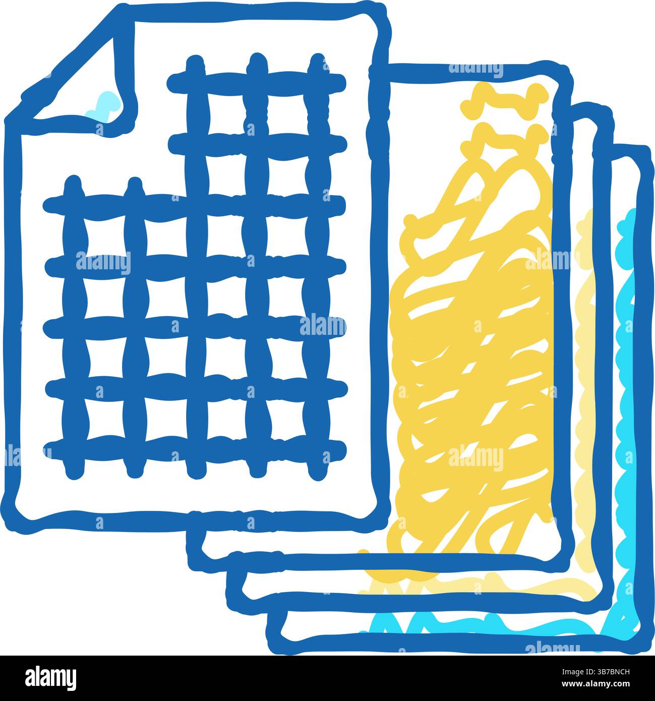 chart paper list icon doodle illustration Stock Vector Image & Art - Alamy